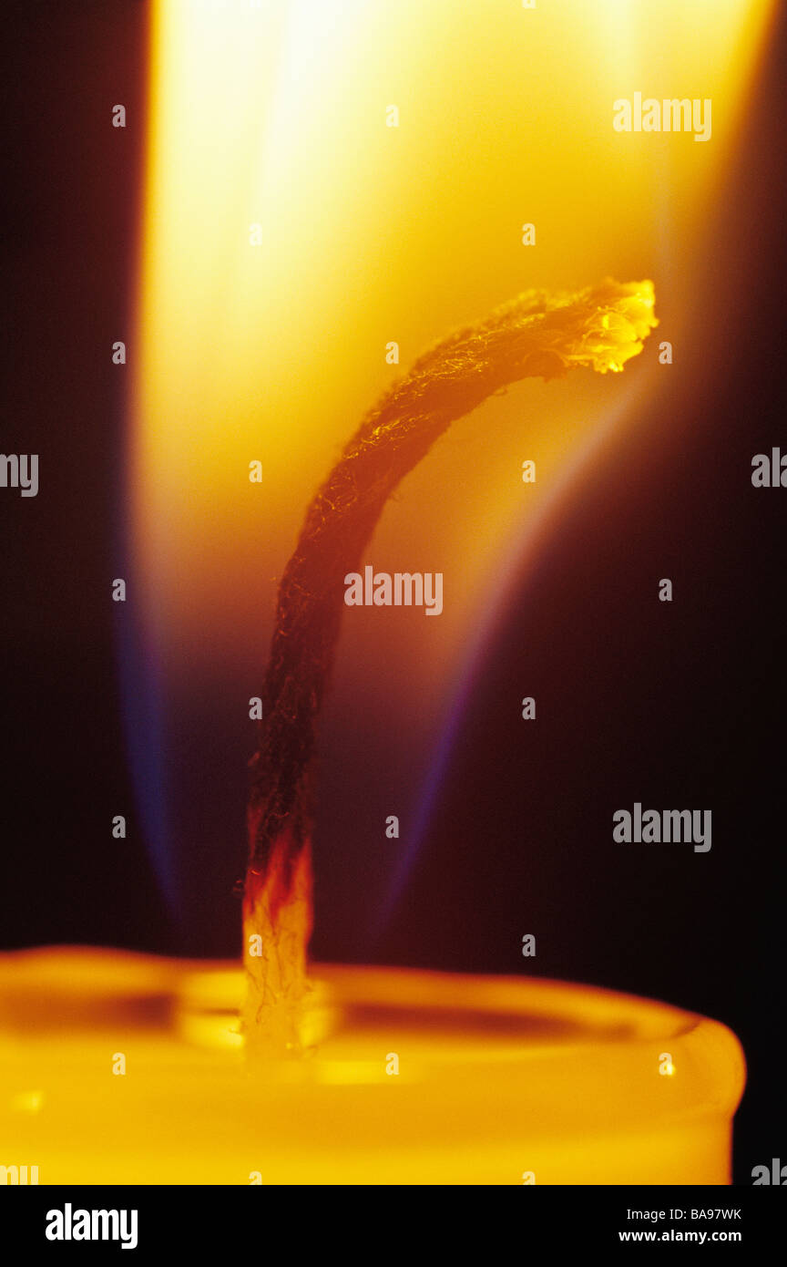 A candle, close-up Stock Photo - Alamy