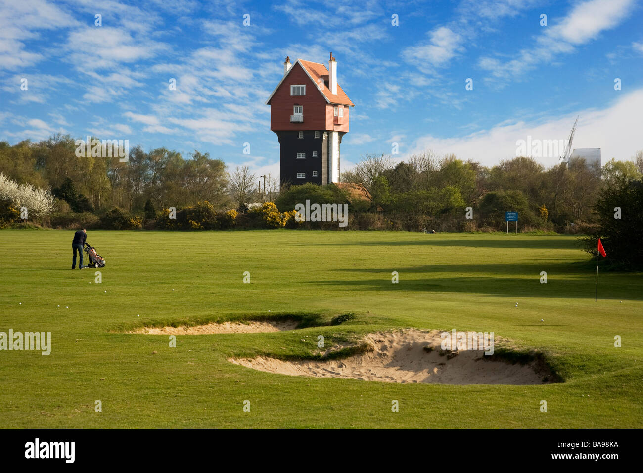The house in the clouds viewed from Thorpeness Golf Course Stock Photo ...