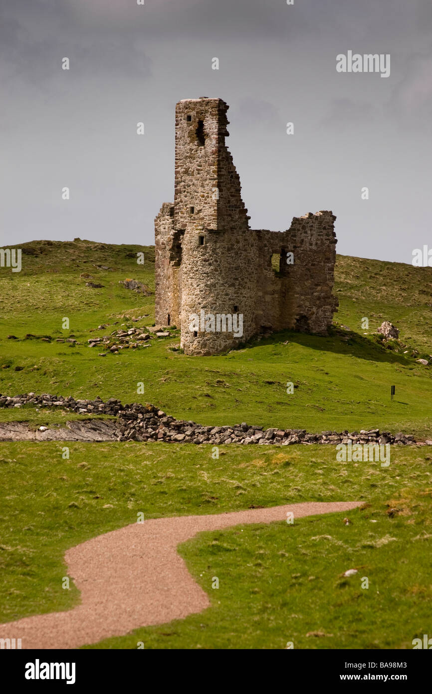 Ardvreck Castle Quinag and Loch Assynt Wester Ross Highlands Scotland ...