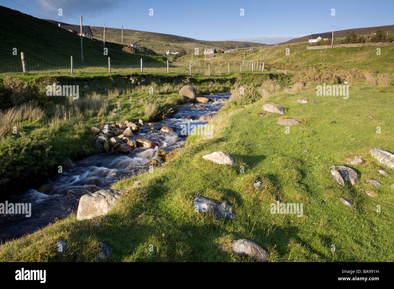 Highland Stream in Melvaig Wester Ross Highlands Scotland Stock Photo ...