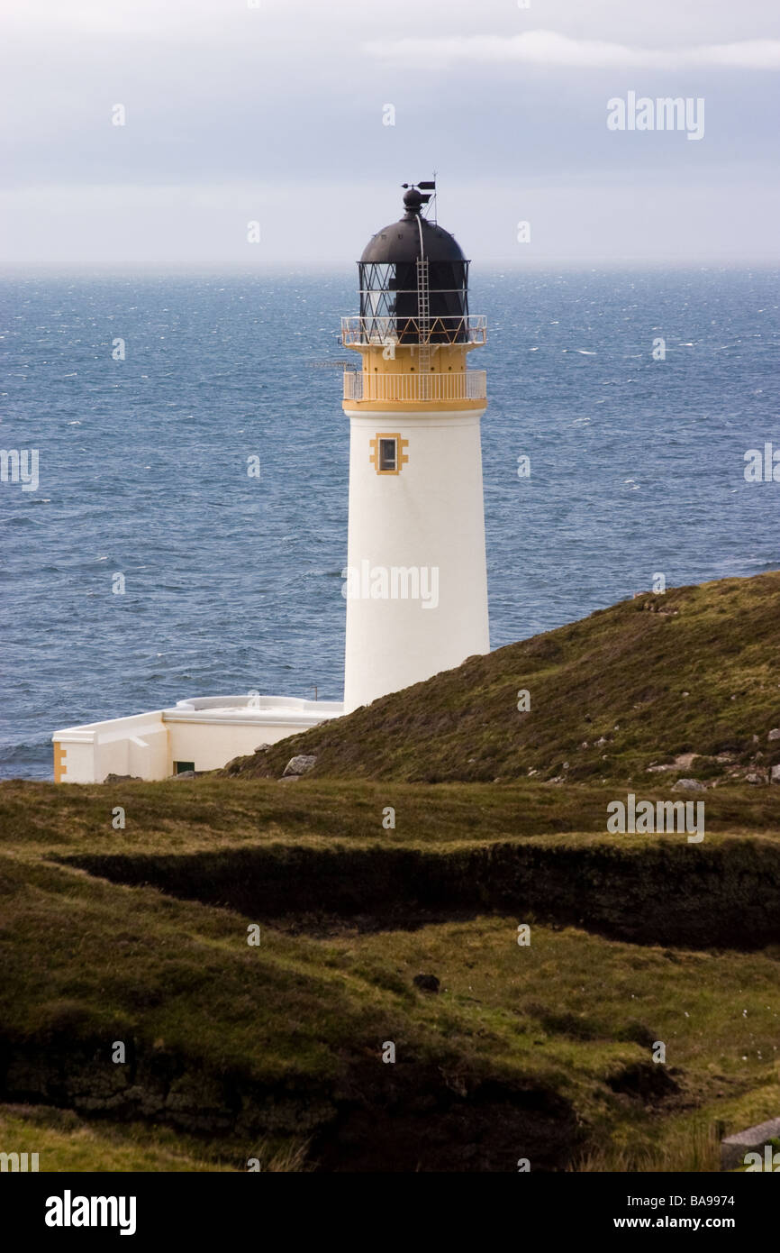 Rubha Reidh Lighthouse at Melvaig Wester Ross Highlands Scotland Stock ...