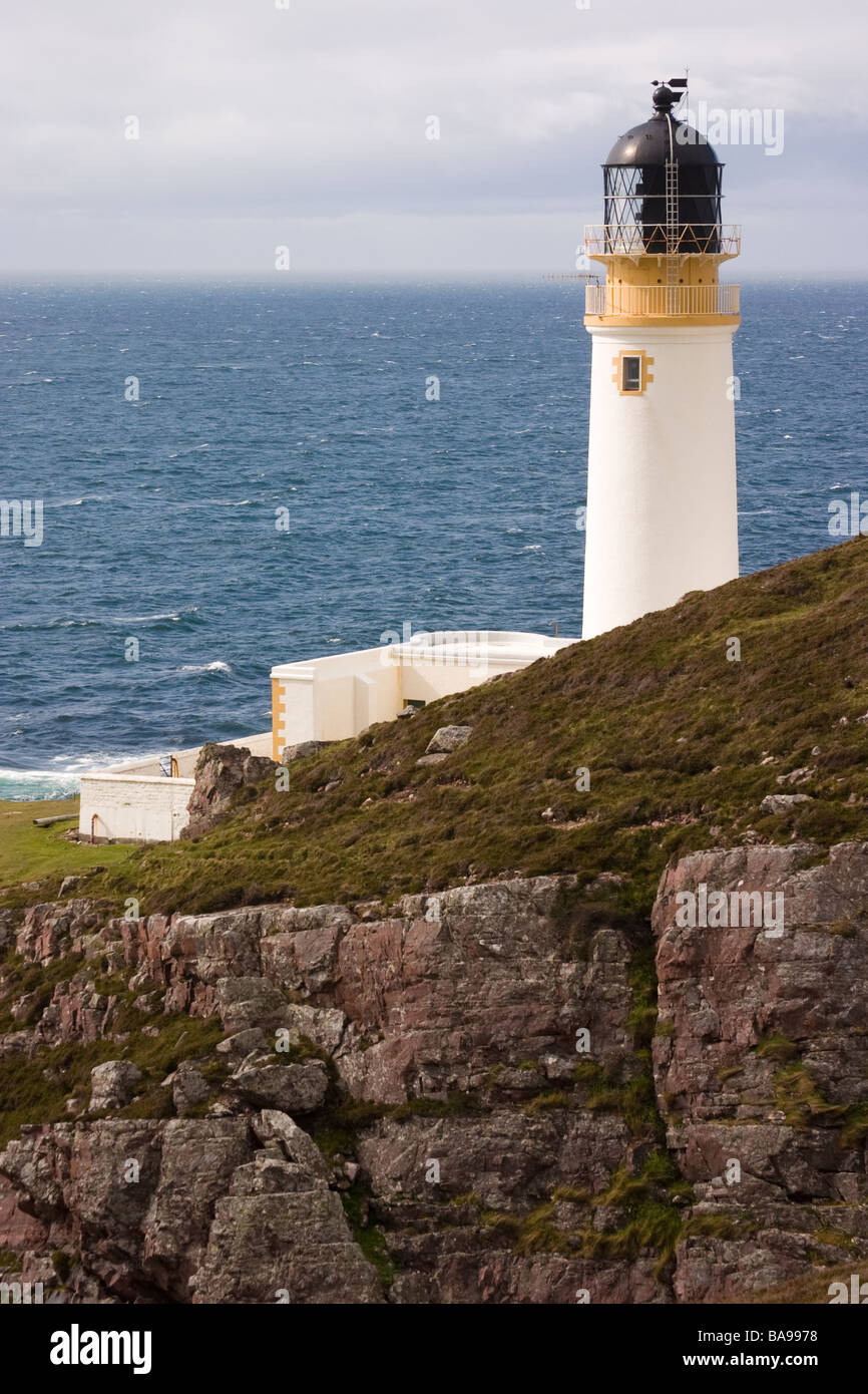Rubha Reidh Lighthouse at Melvaig Wester Ross Highlands Scotland Stock ...