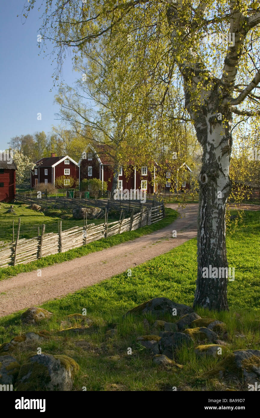 A village Sweden Stock Photo - Alamy