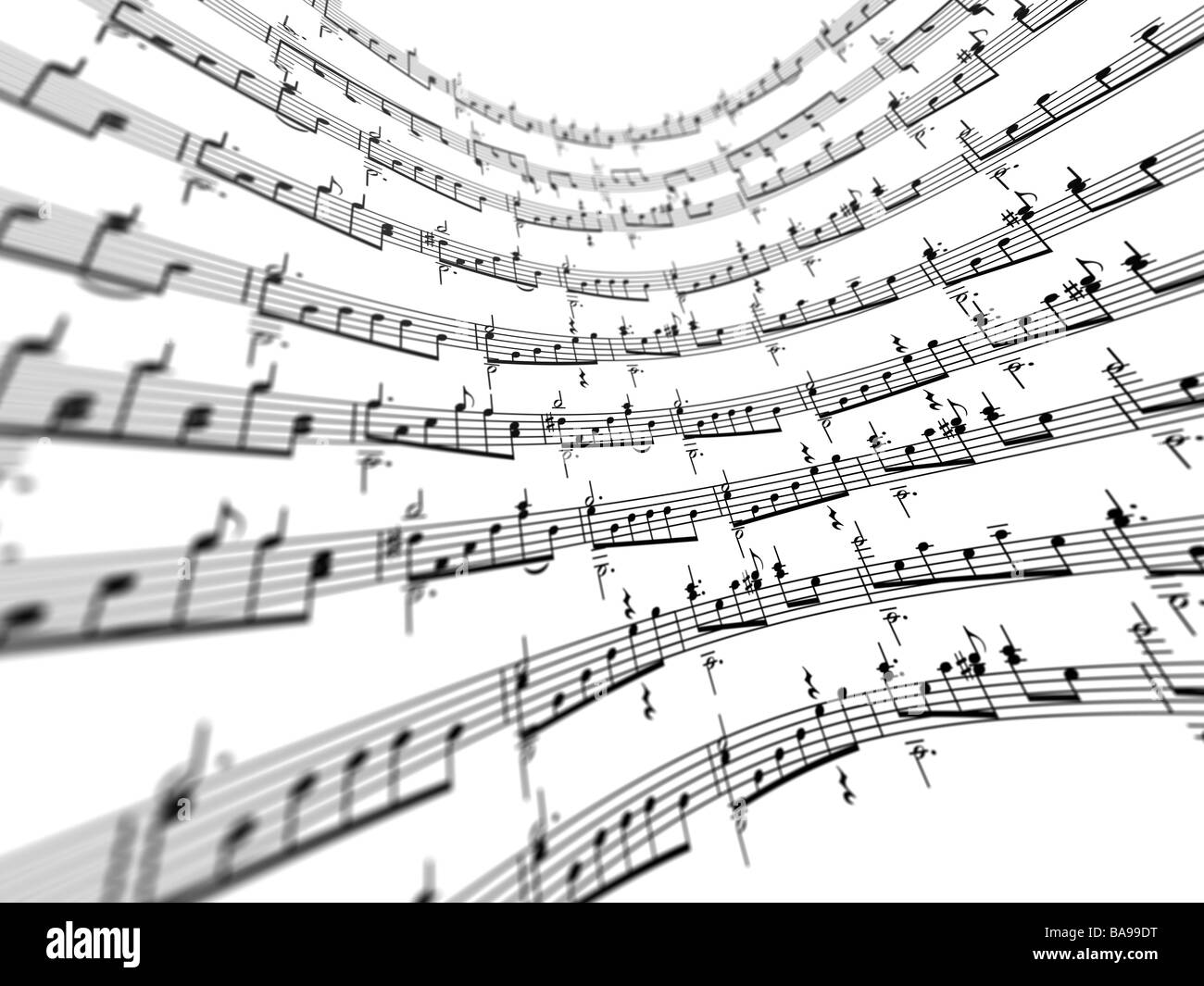 3d music notes Stock Photo - Alamy