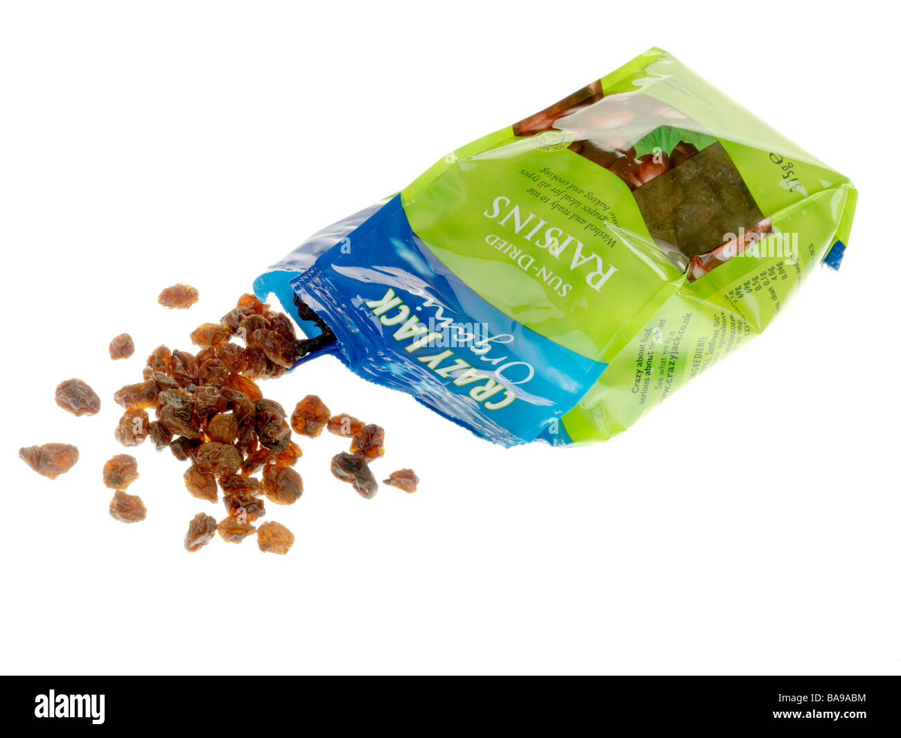 Bag of Raisins Stock Photo - Alamy