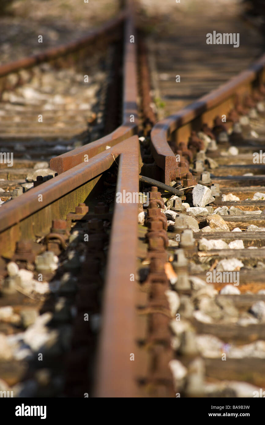 Railroad track switch hi-res stock photography and images - Alamy