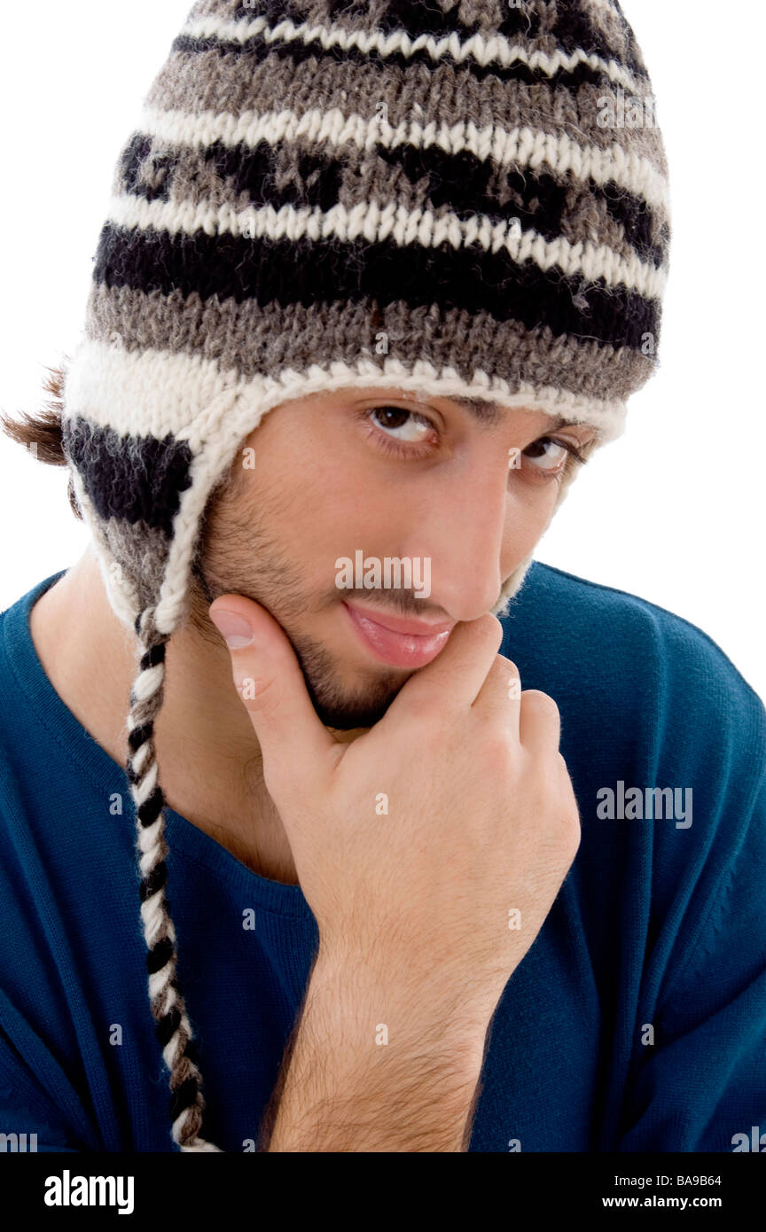 thinking male looking at camera Stock Photo - Alamy