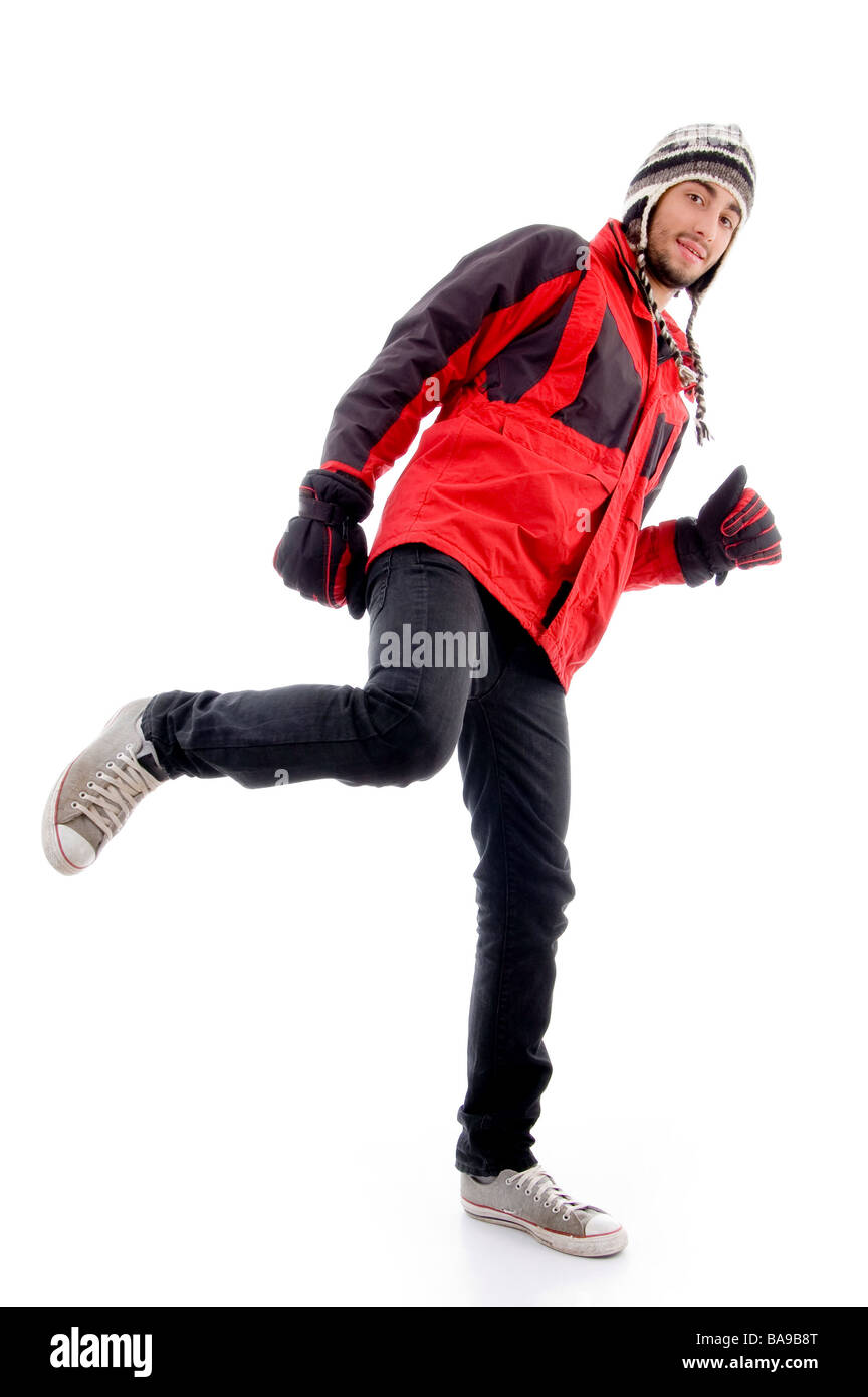 Old man with woolen cap Cut Out Stock Images & Pictures - Alamy