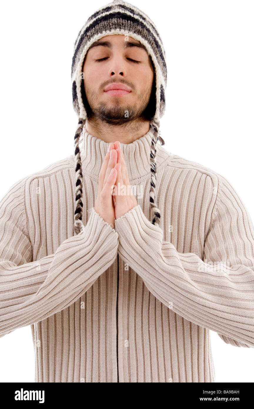 Male praying hi-res stock photography and images - Alamy