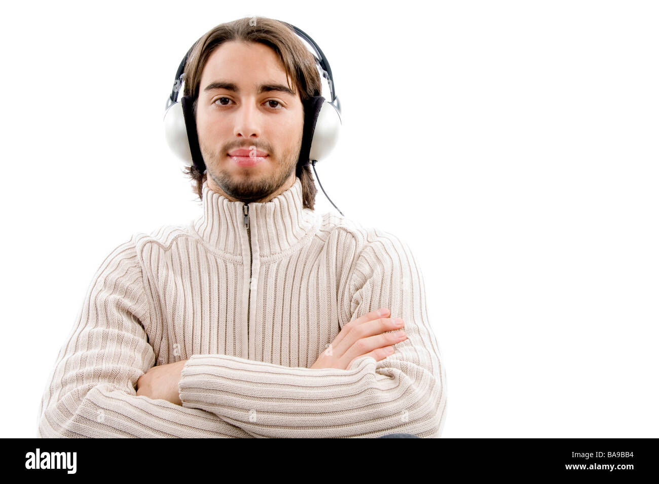 handsome guy entertaining with music Stock Photo - Alamy