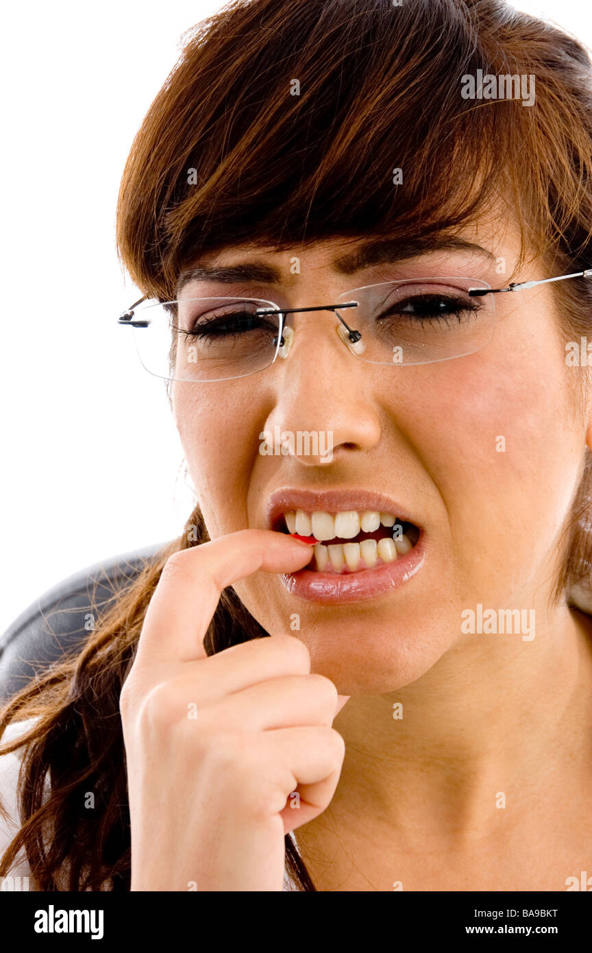 front view of confused professional Stock Photo - Alamy
