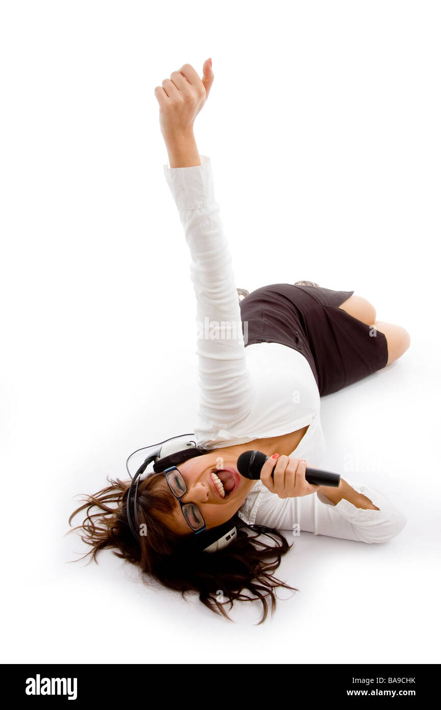 Caucasian female singer Cut Out Stock Images & Pictures - Alamy