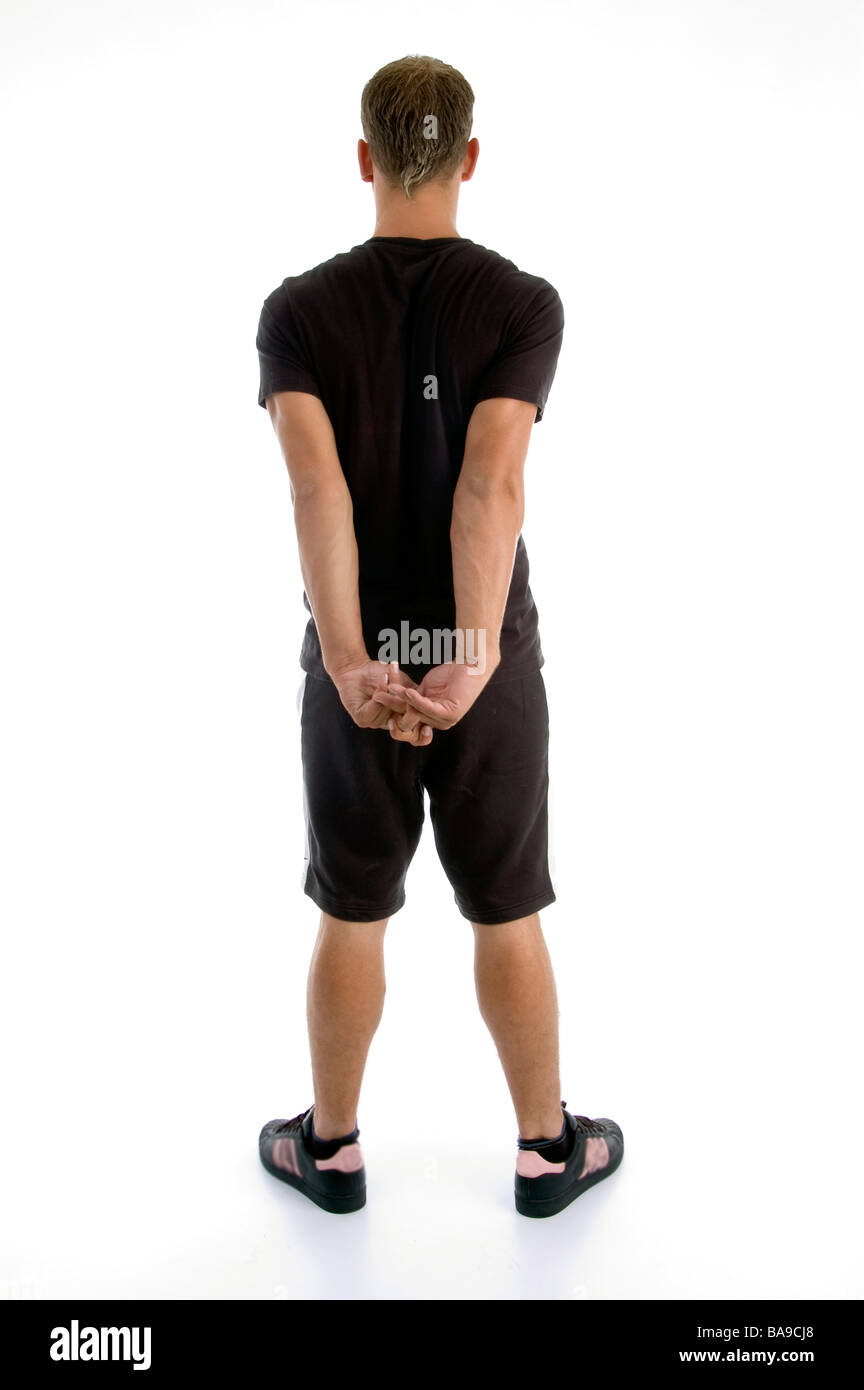 Back pose muscular man hi-res stock photography and images - Alamy