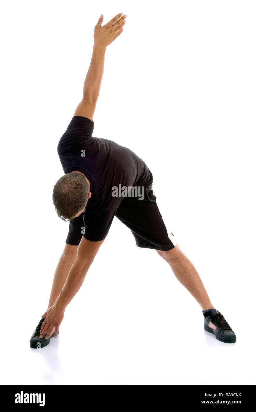 man doing exercise Stock Photo - Alamy