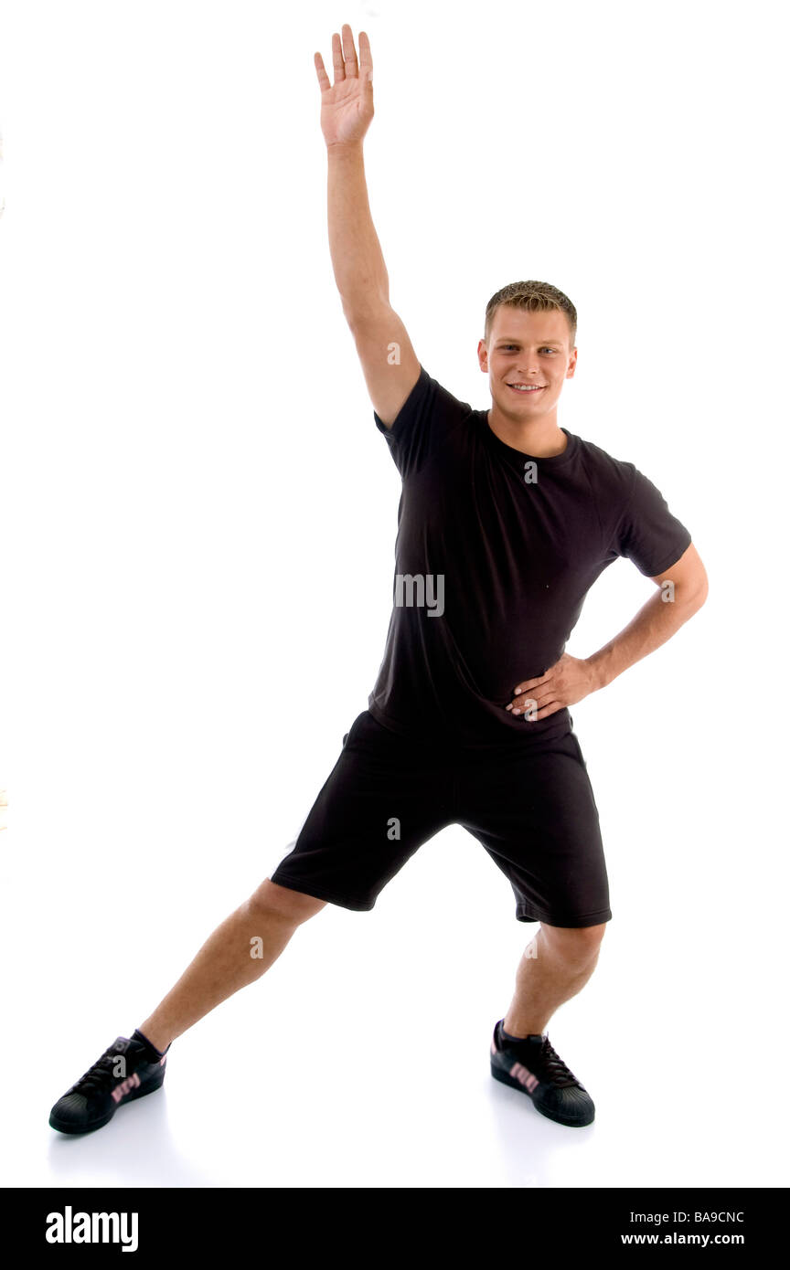 exercising young man Stock Photo - Alamy