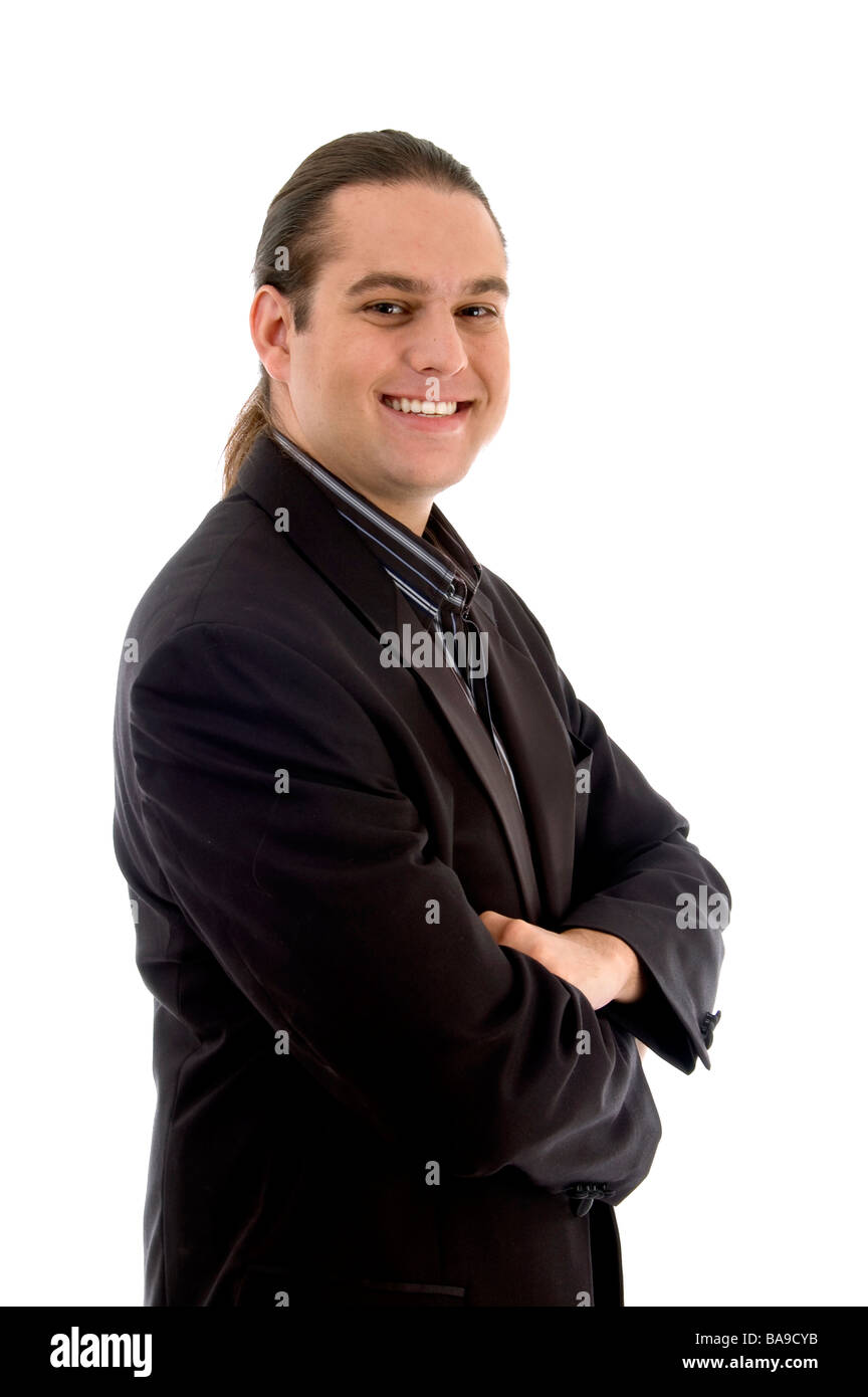 side view of smiling male Stock Photo - Alamy