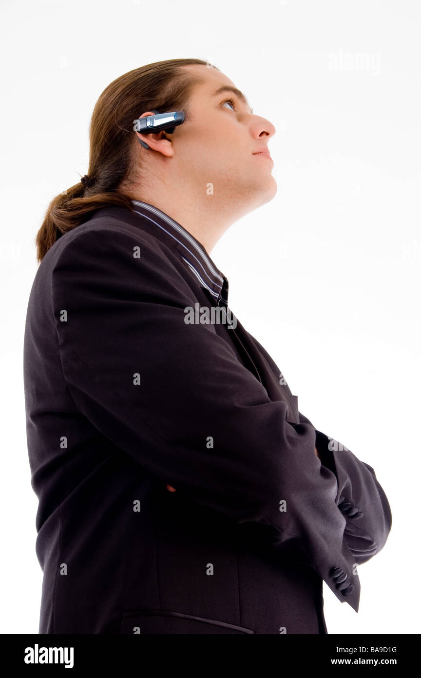 Businessman wearing bluetooth headset hi-res stock photography and ...