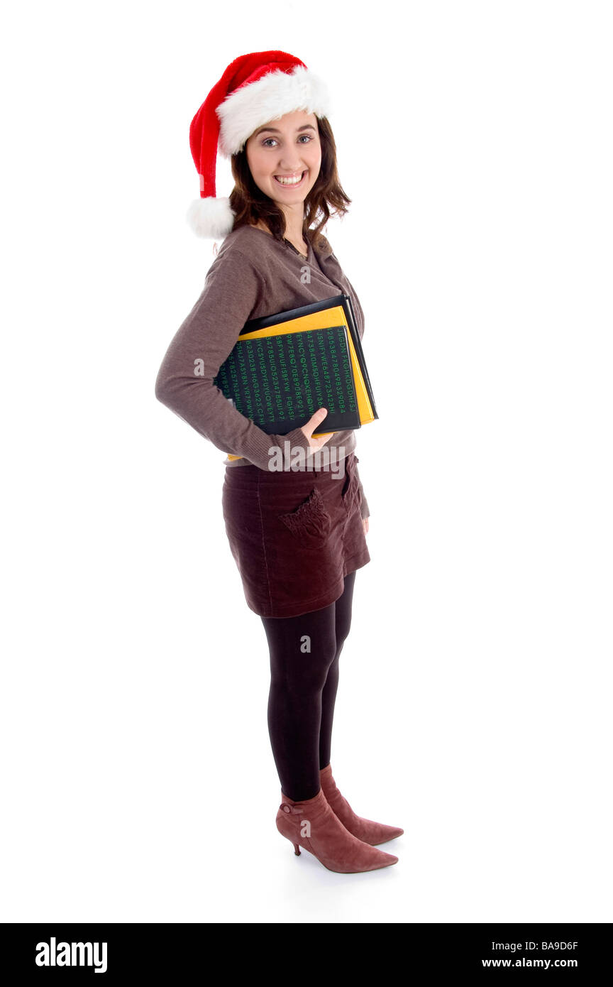 full body pose of female student Stock Photo - Alamy