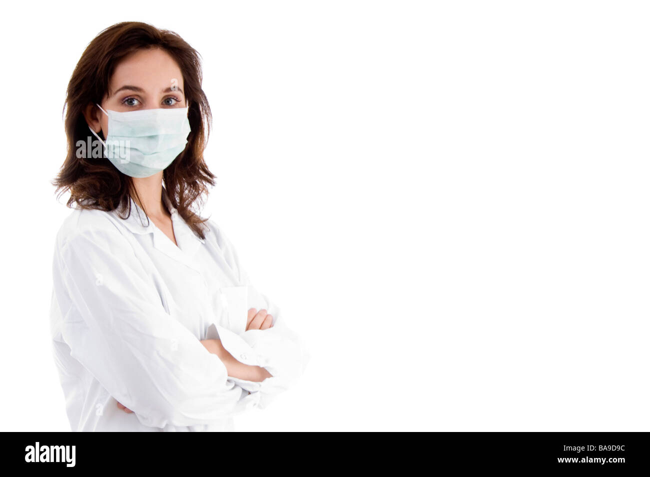 pose of doctor with facemask Stock Photo - Alamy