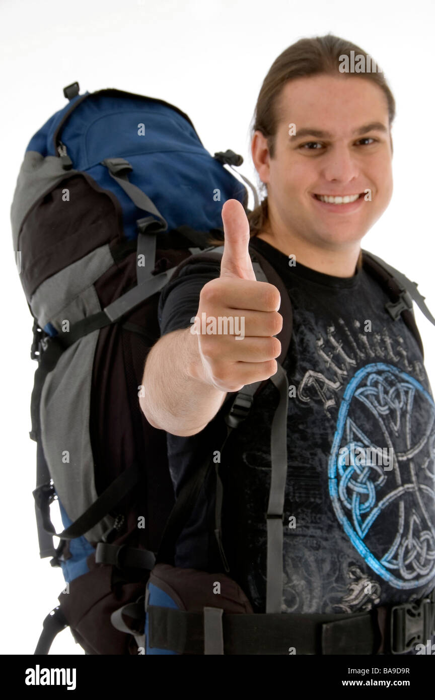 Male traveler pose hi-res stock photography and images - Alamy