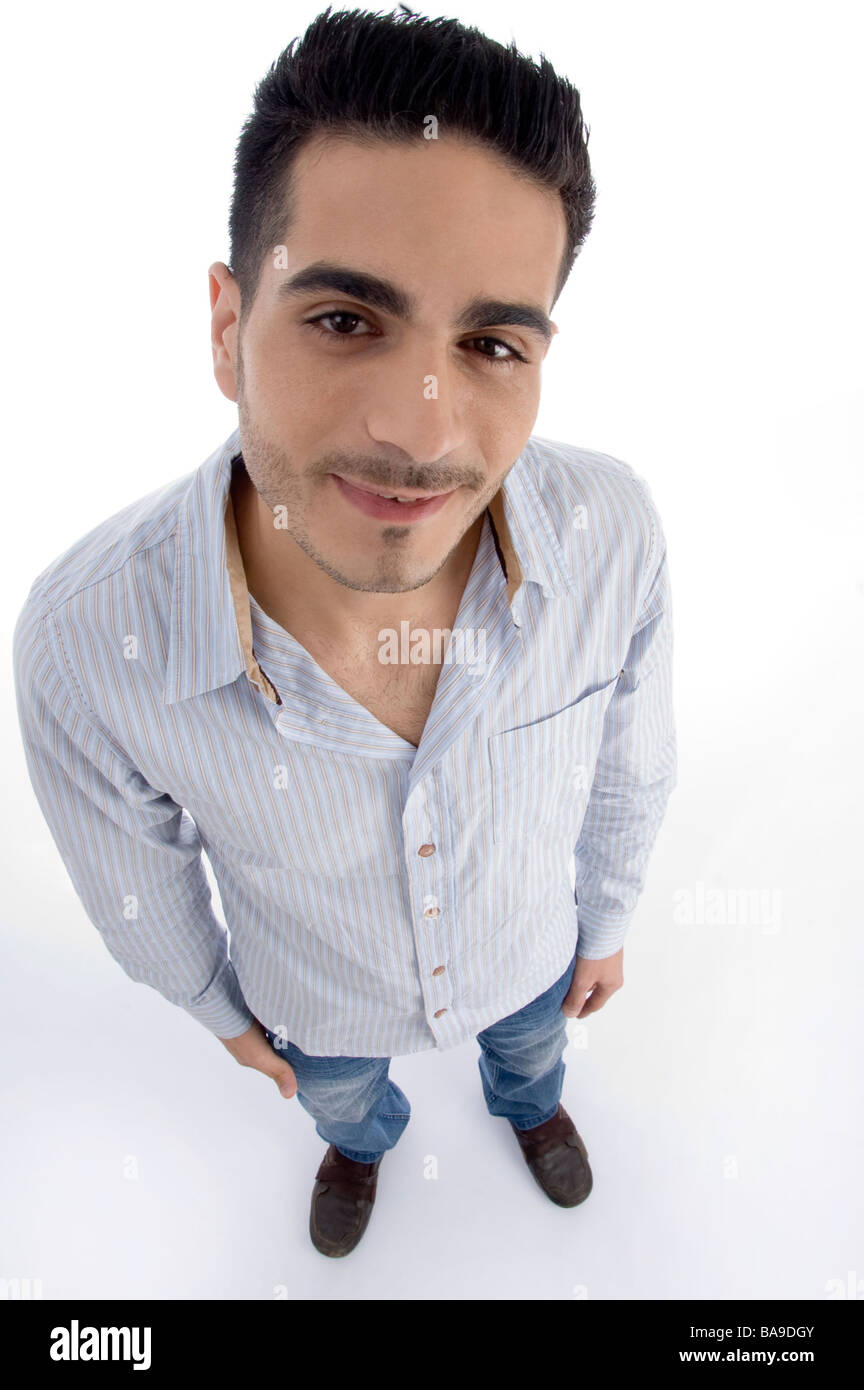 standing male looking you Stock Photo - Alamy