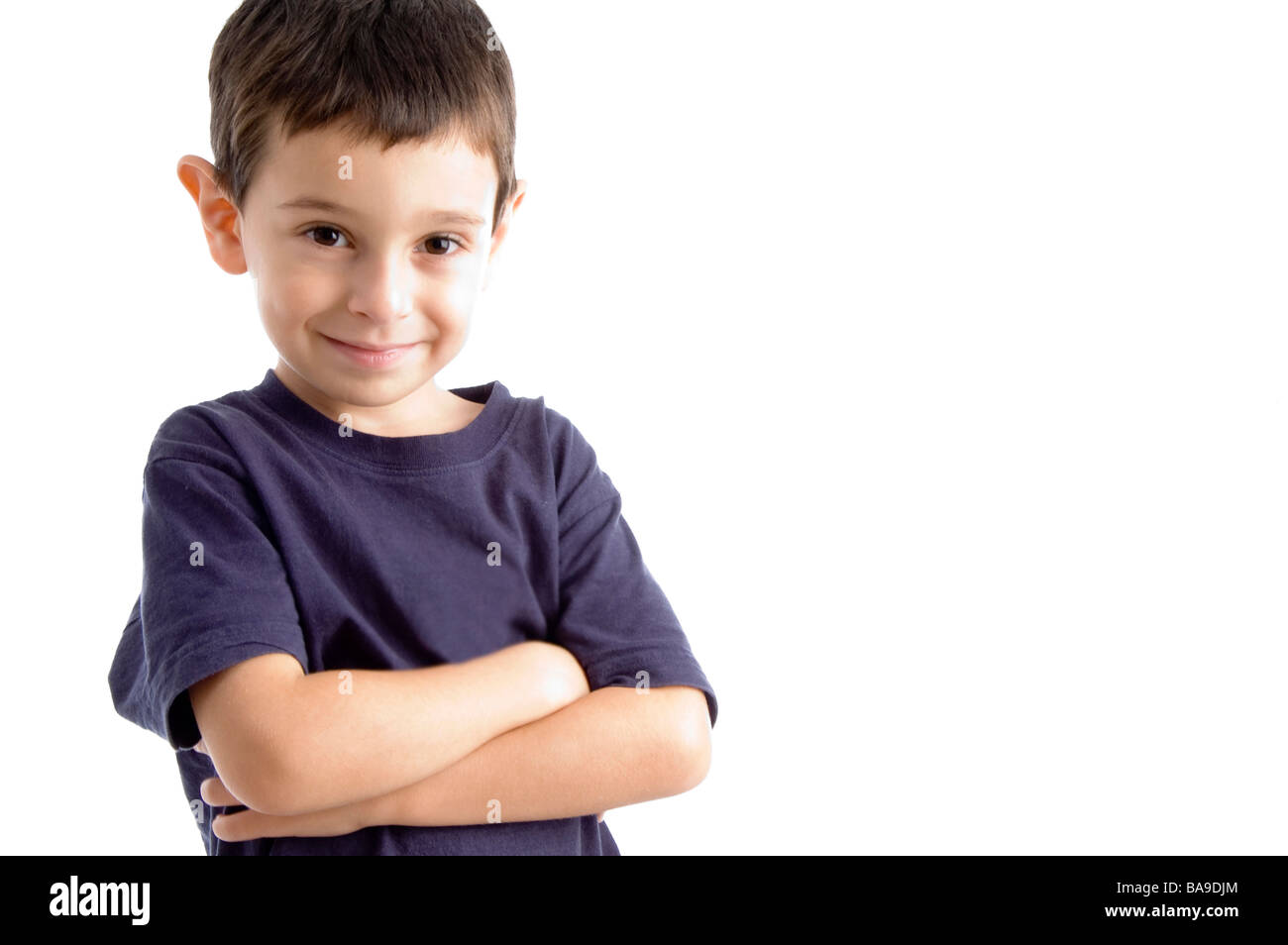 adorable boy with folded hands Stock Photo - Alamy