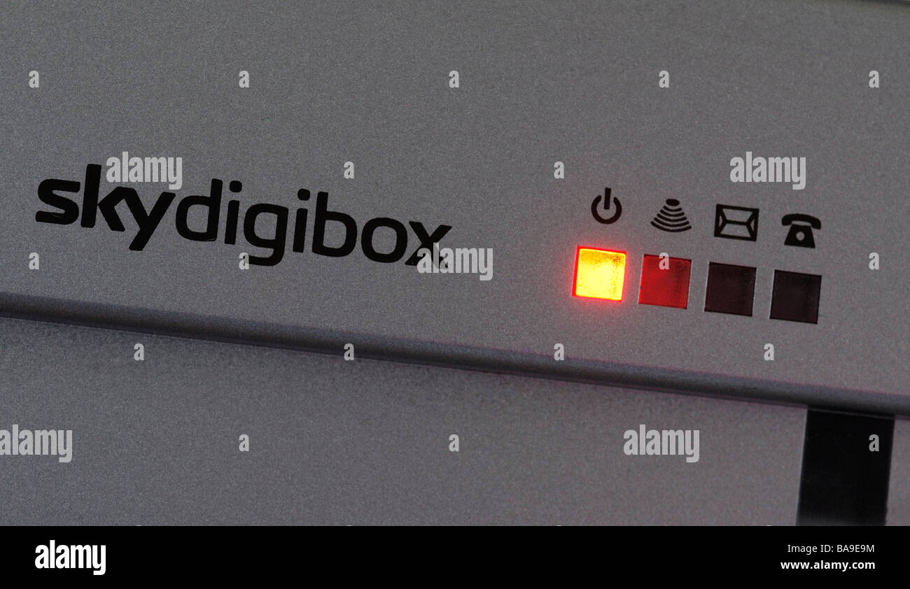 Sky Digibox Satllite Receiver on Standby Stock Photo - Alamy