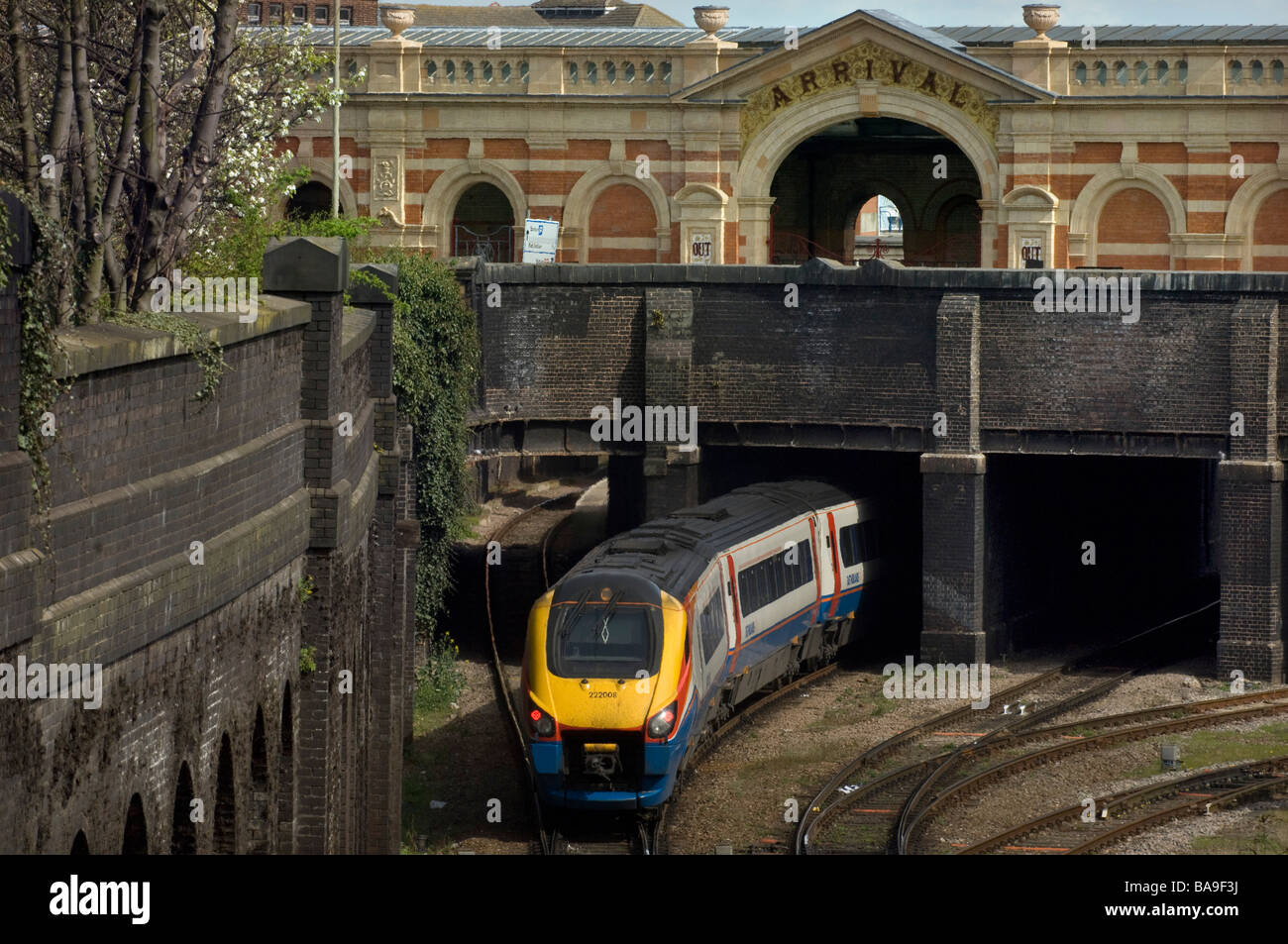 An East Midland Trains Midland Mainline Meridian Class 222 train ...