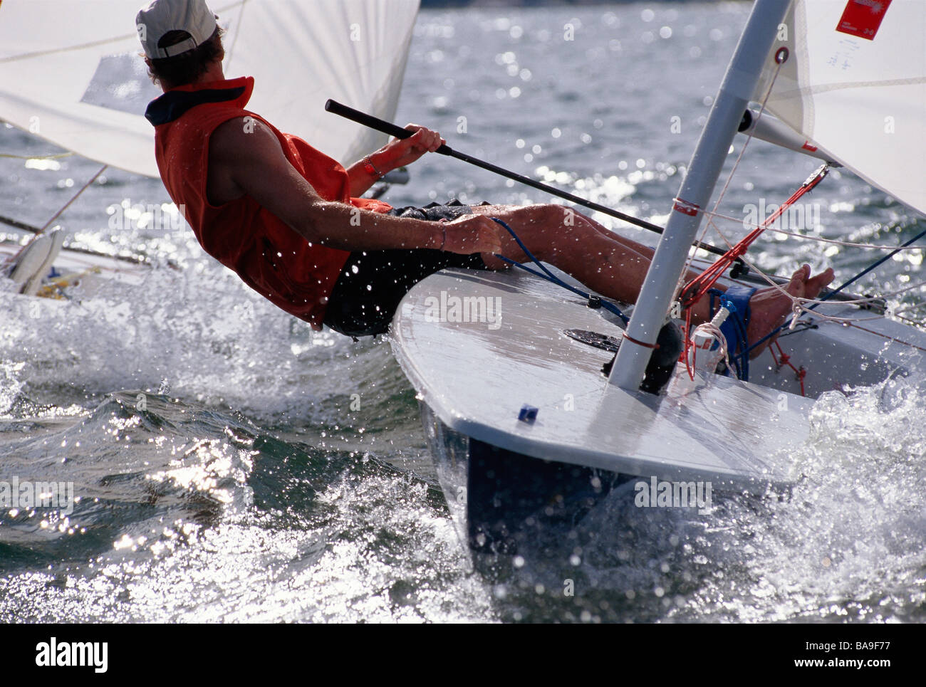A sailer in a ction Sweden Stock Photo - Alamy