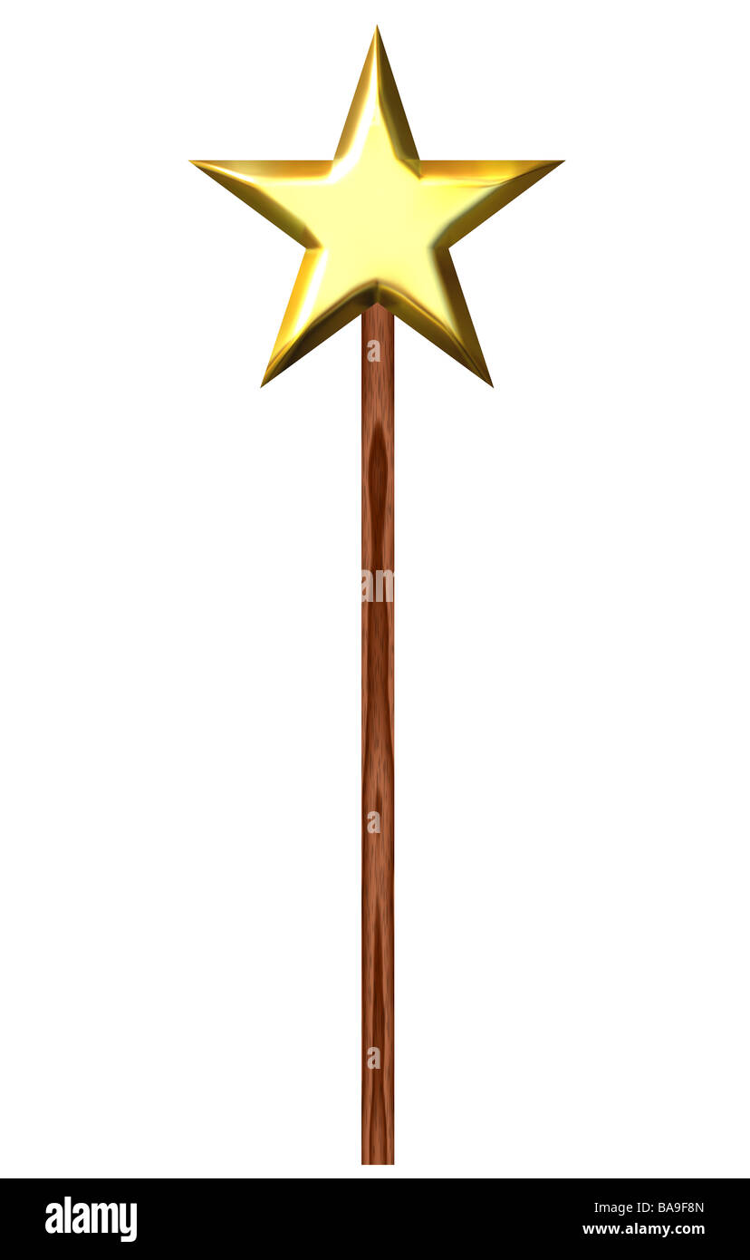 Gold magic wand hi-res stock photography and images - Alamy