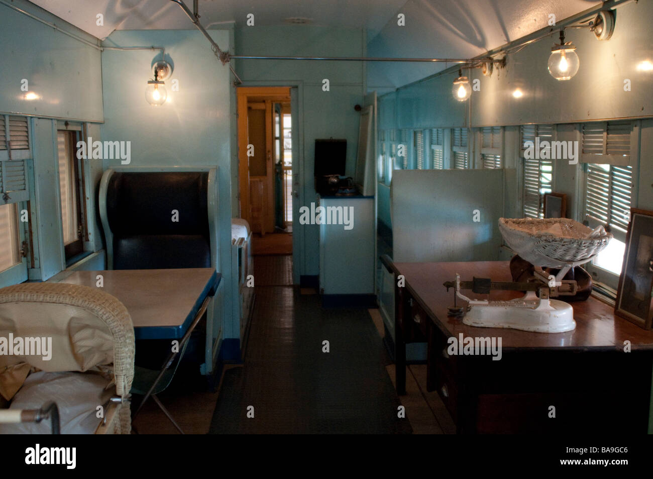 Inside of the Train carriage converted in the children's hospital ...