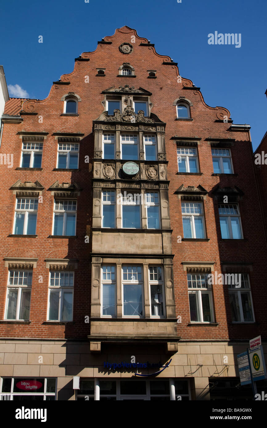 Crow-step gable houses: Hanseatic architecture in Luebeck, Germany, Sc ...