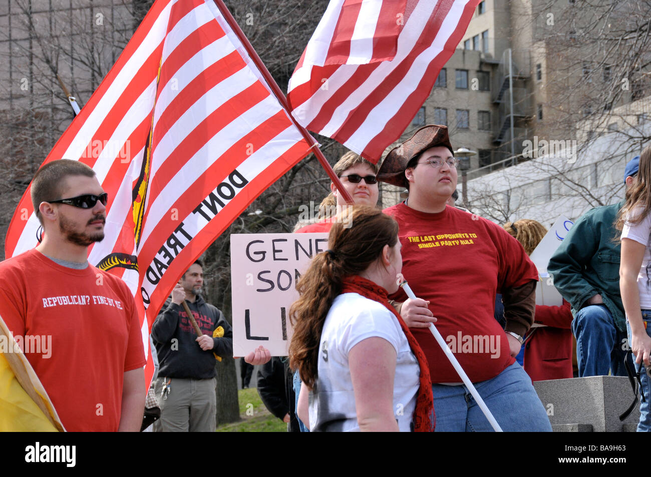 Tea party protest usa tax hi-res stock photography and images - Alamy