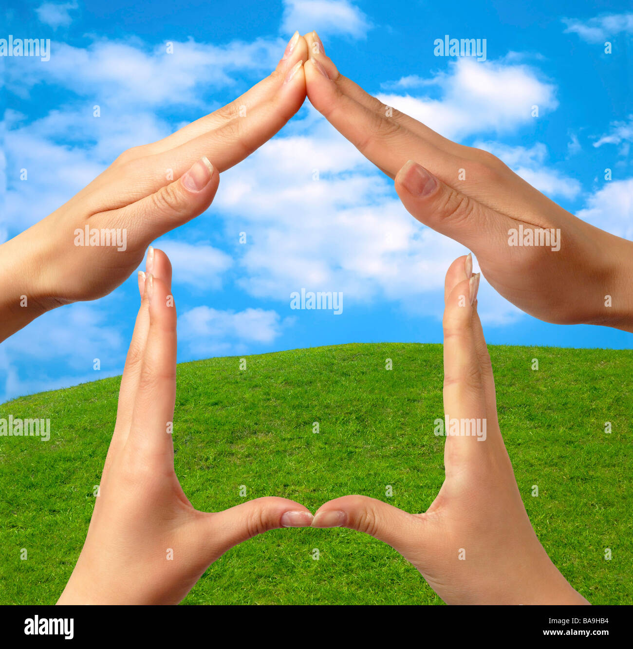 Conceptual home symbol Stock Photo - Alamy