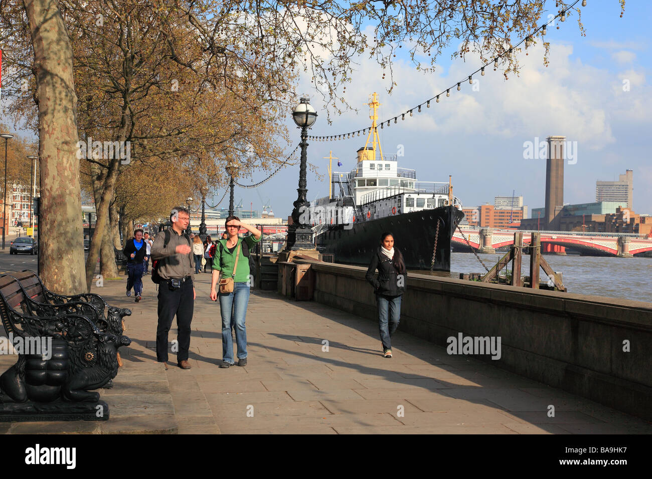 Victoria Embankment [City of London] England Stock Photo - Alamy