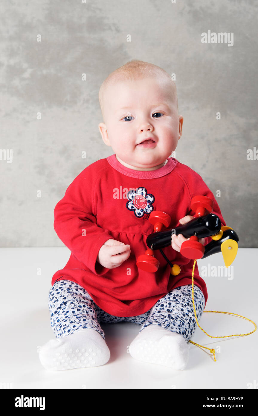Baby in a studio Stock Photo - Alamy