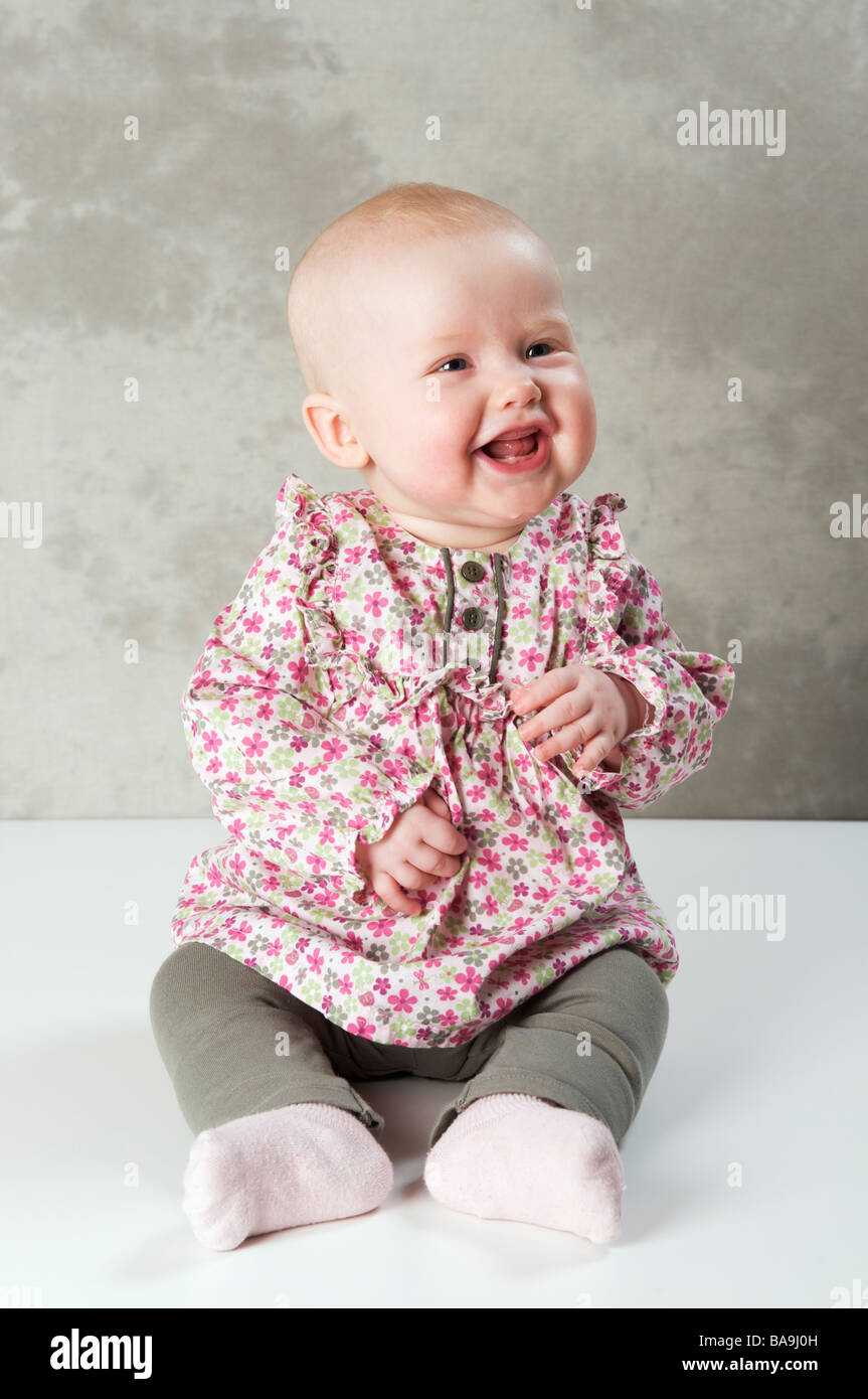 Baby in a studio Stock Photo - Alamy