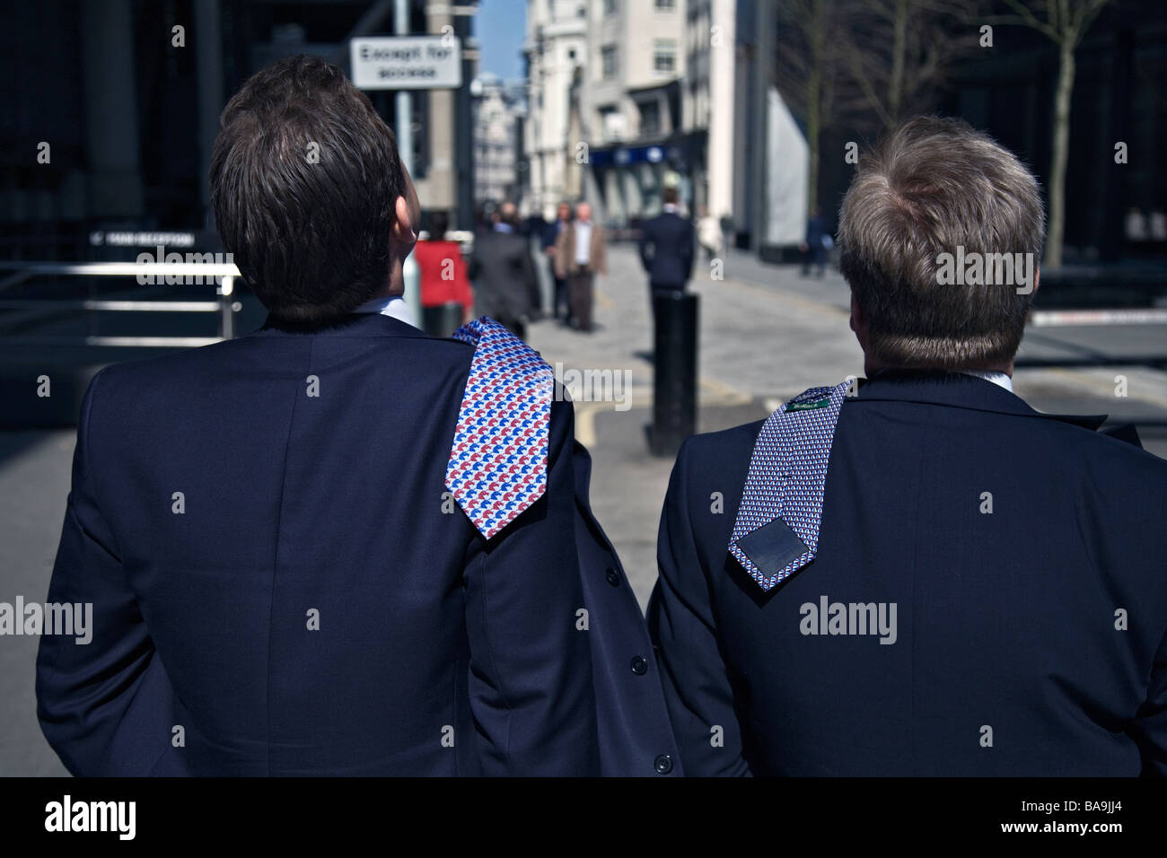 two men in the city of london Stock Photo - Alamy