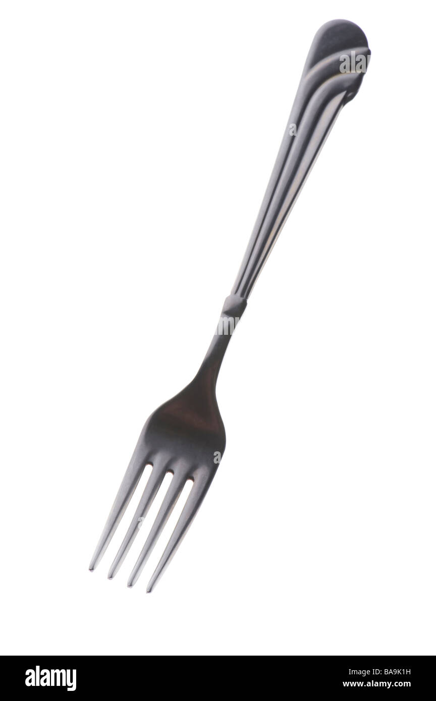 object on white kitchen utensil Fork Stock Photo - Alamy