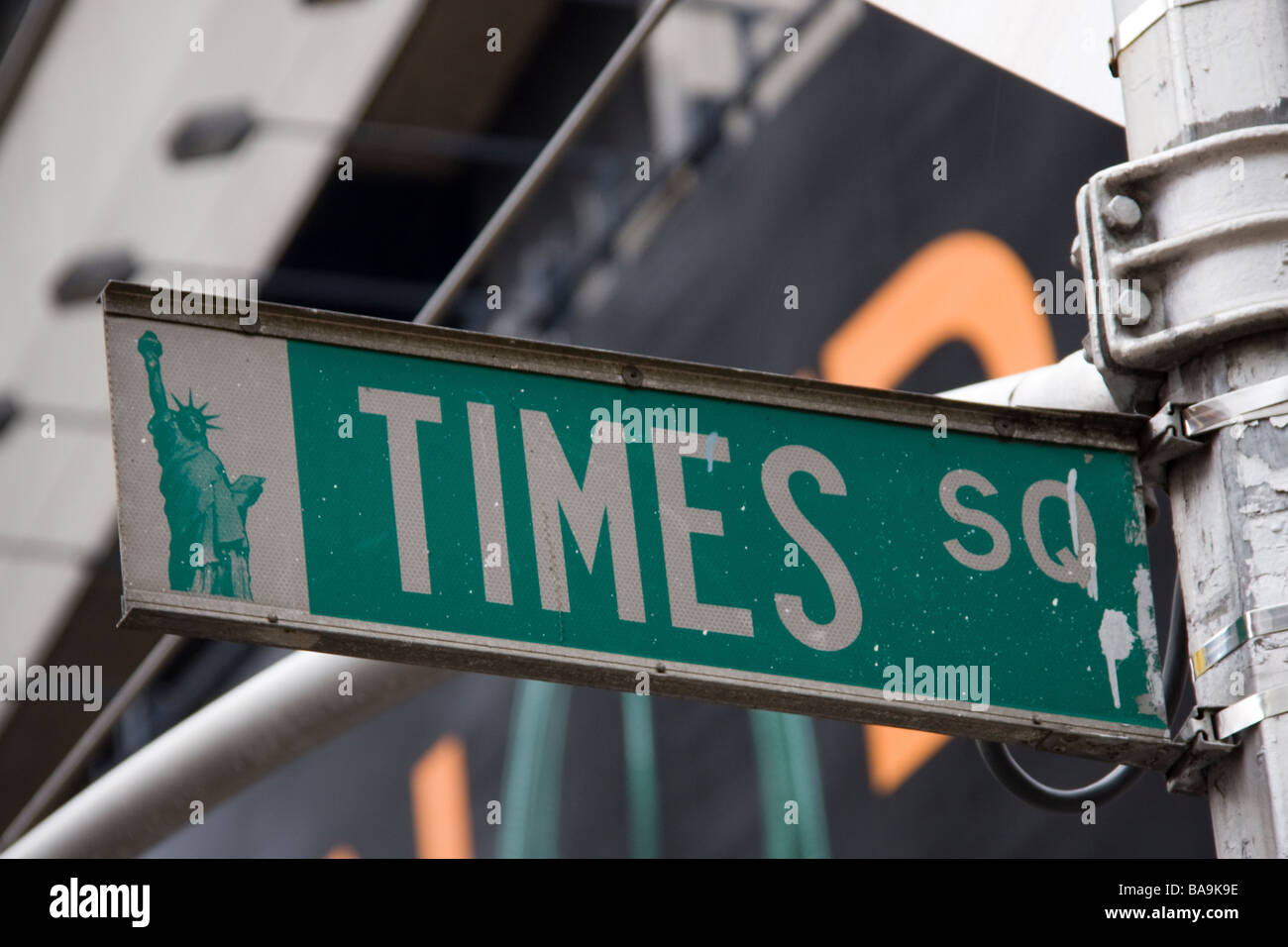 Time Square street sign Stock Photo - Alamy