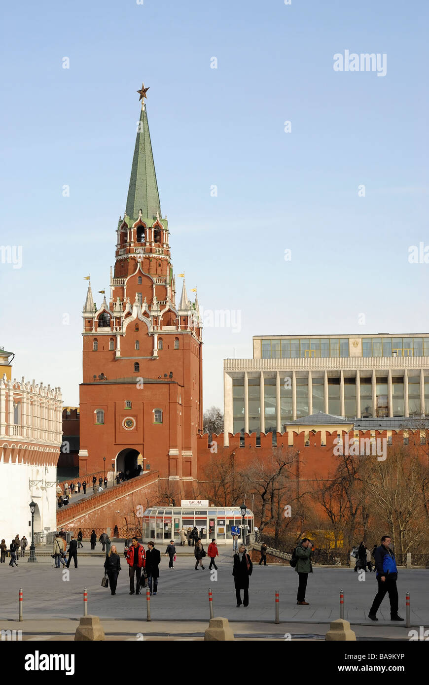 Troitskaya (Trinity) Moscow Kremlin tower Stock Photo - Alamy