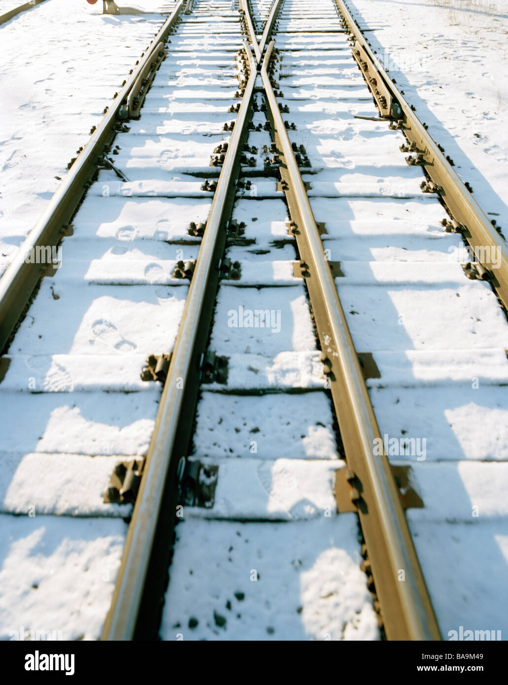 Stockholm snow train track hi-res stock photography and images - Alamy