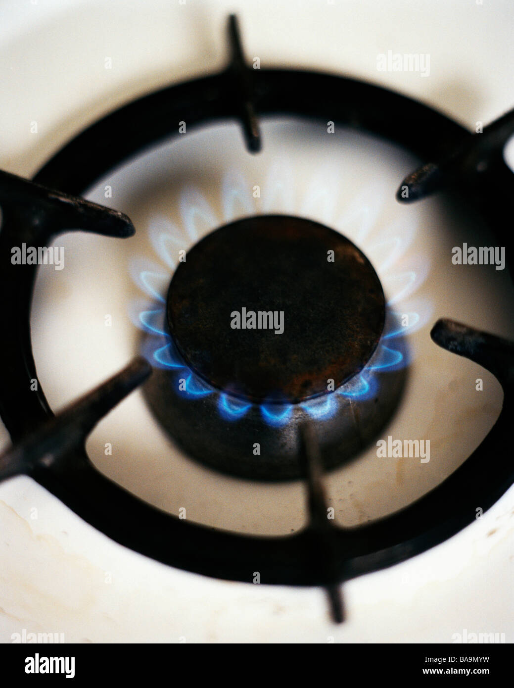 Gas stove, close-up Stock Photo - Alamy
