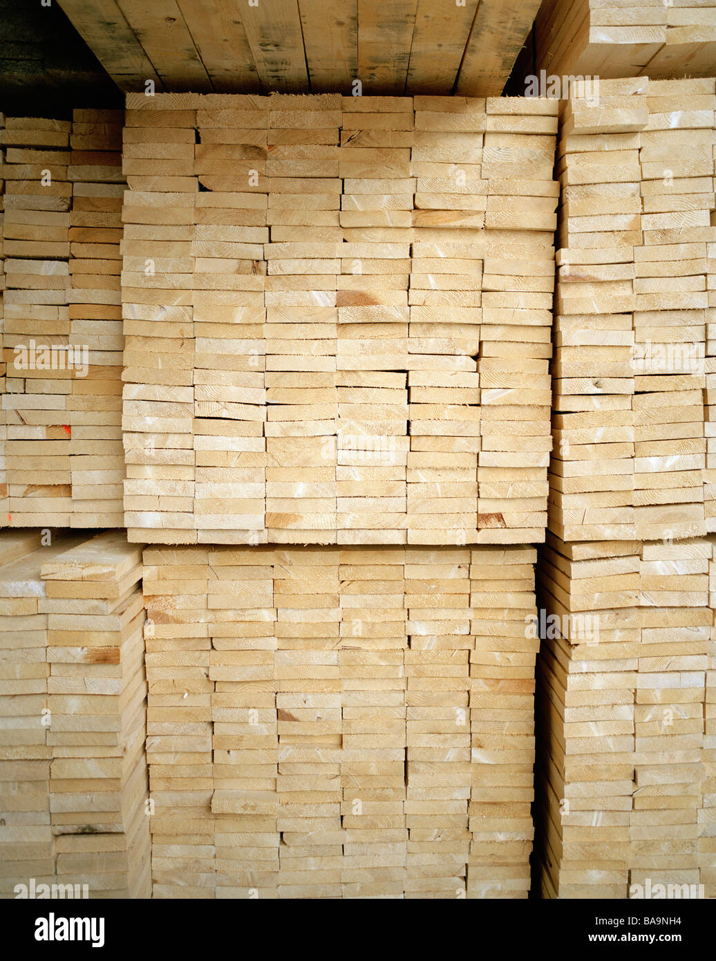 Stacks of lumber Stock Photo - Alamy