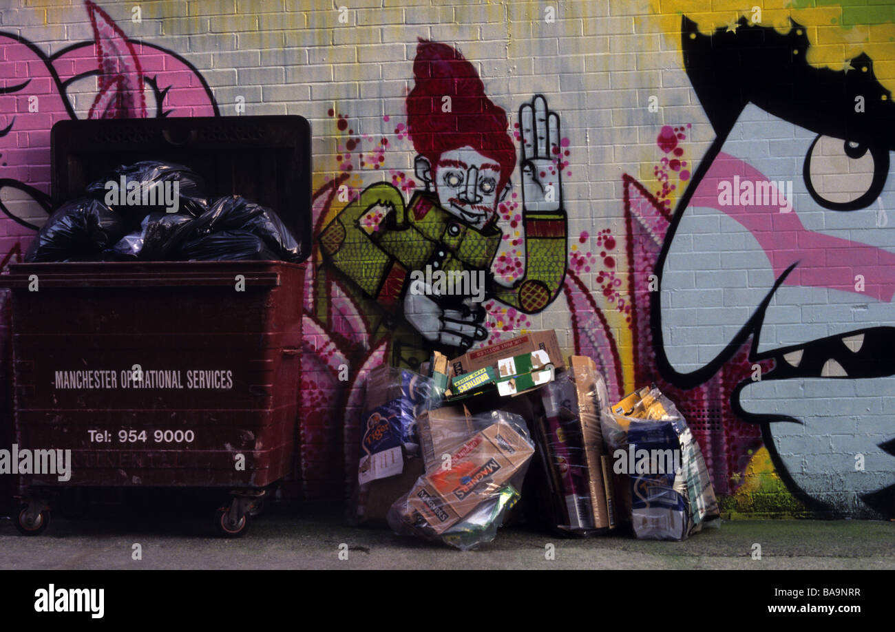 Graffiti Meets Municipal Waste Stock Photo - Alamy