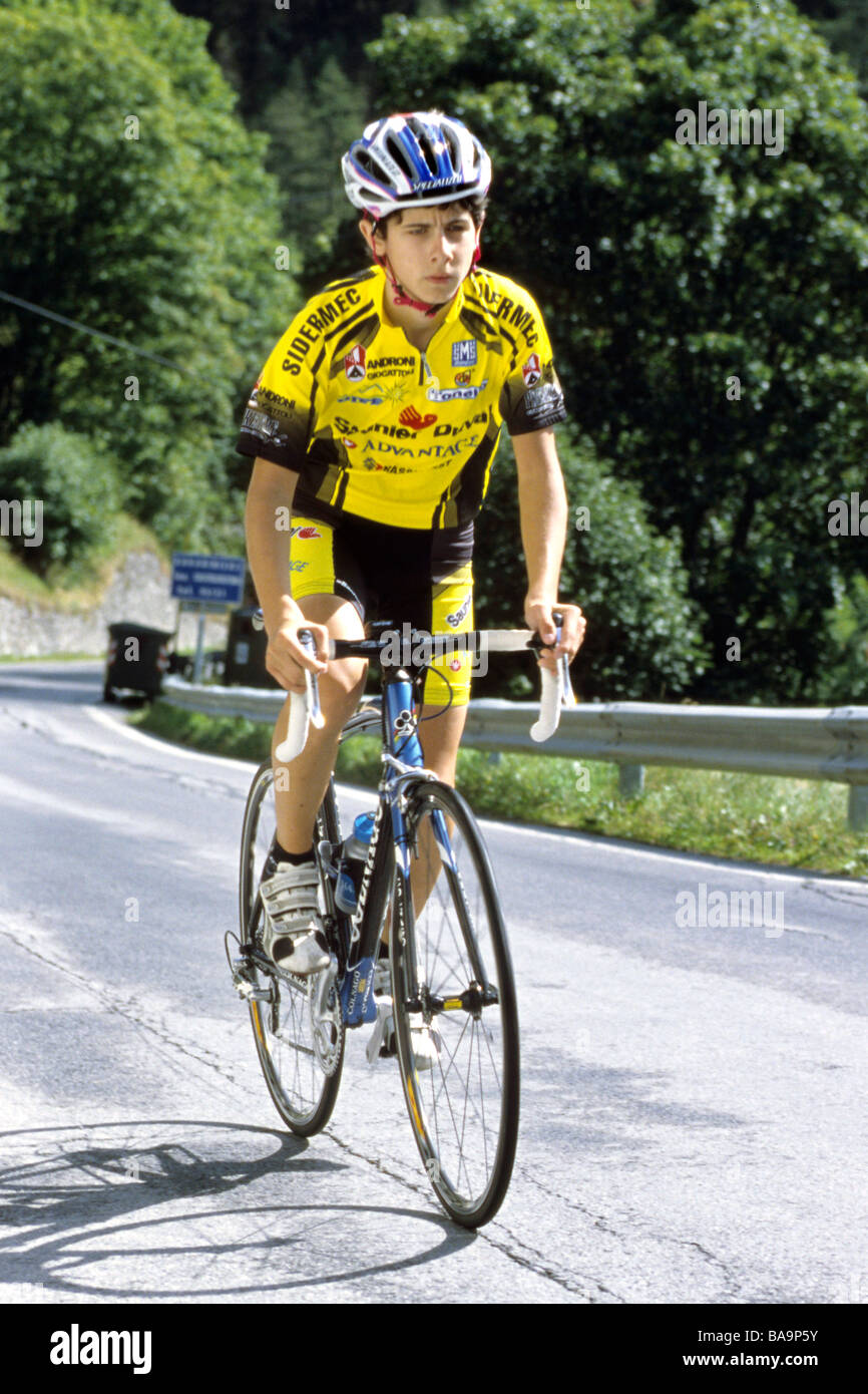 cycling simplon pass Switzerland Stock Photo - Alamy