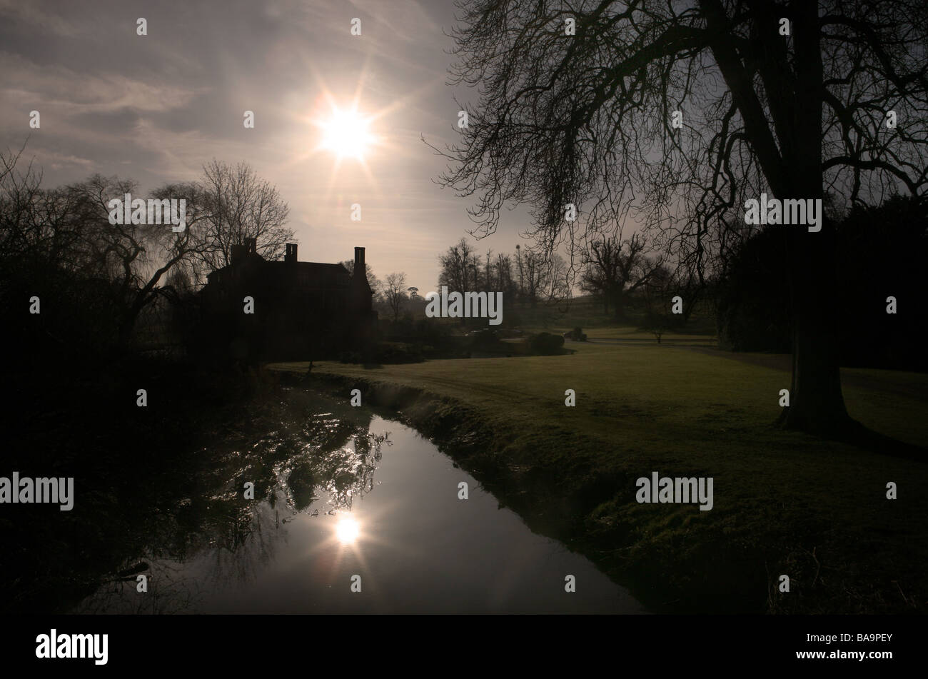 General Views Boxted Hall and the River Glem Boxted near Sudbury ...