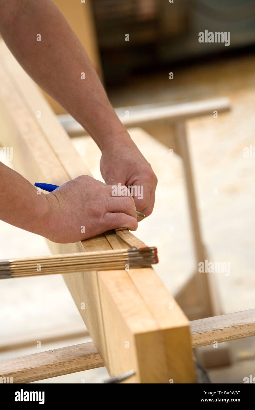 The hands of carpenters working Stock Photo - Alamy