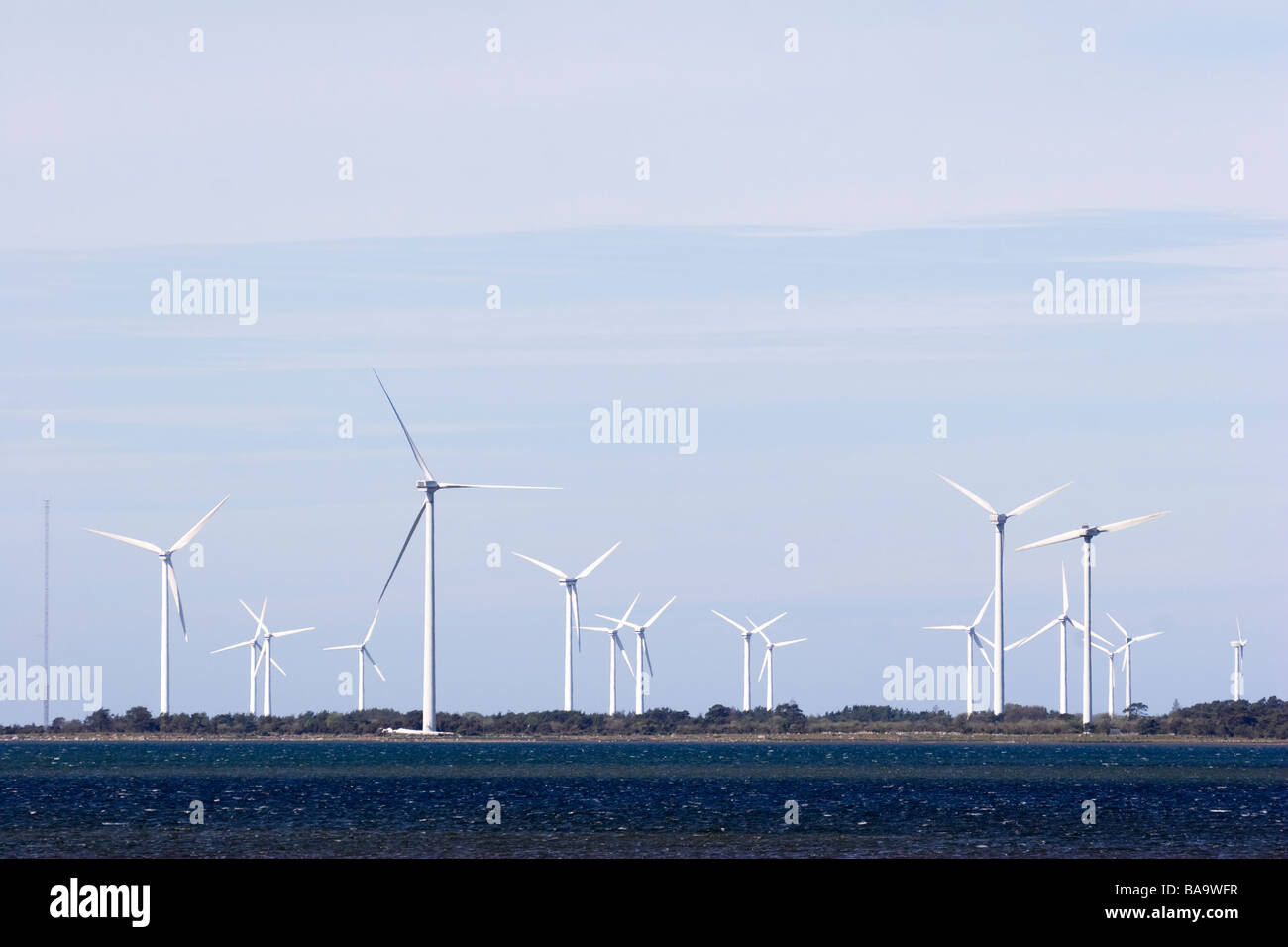 Wind turbines Gotland Sweden Stock Photo - Alamy