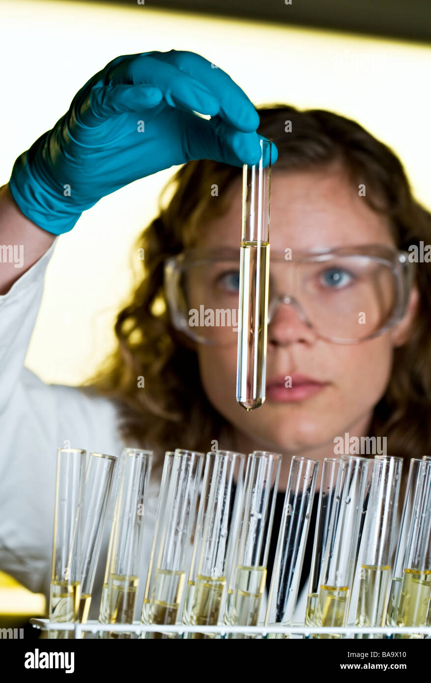 Researcher in a laboratory, Sweden Stock Photo - Alamy
